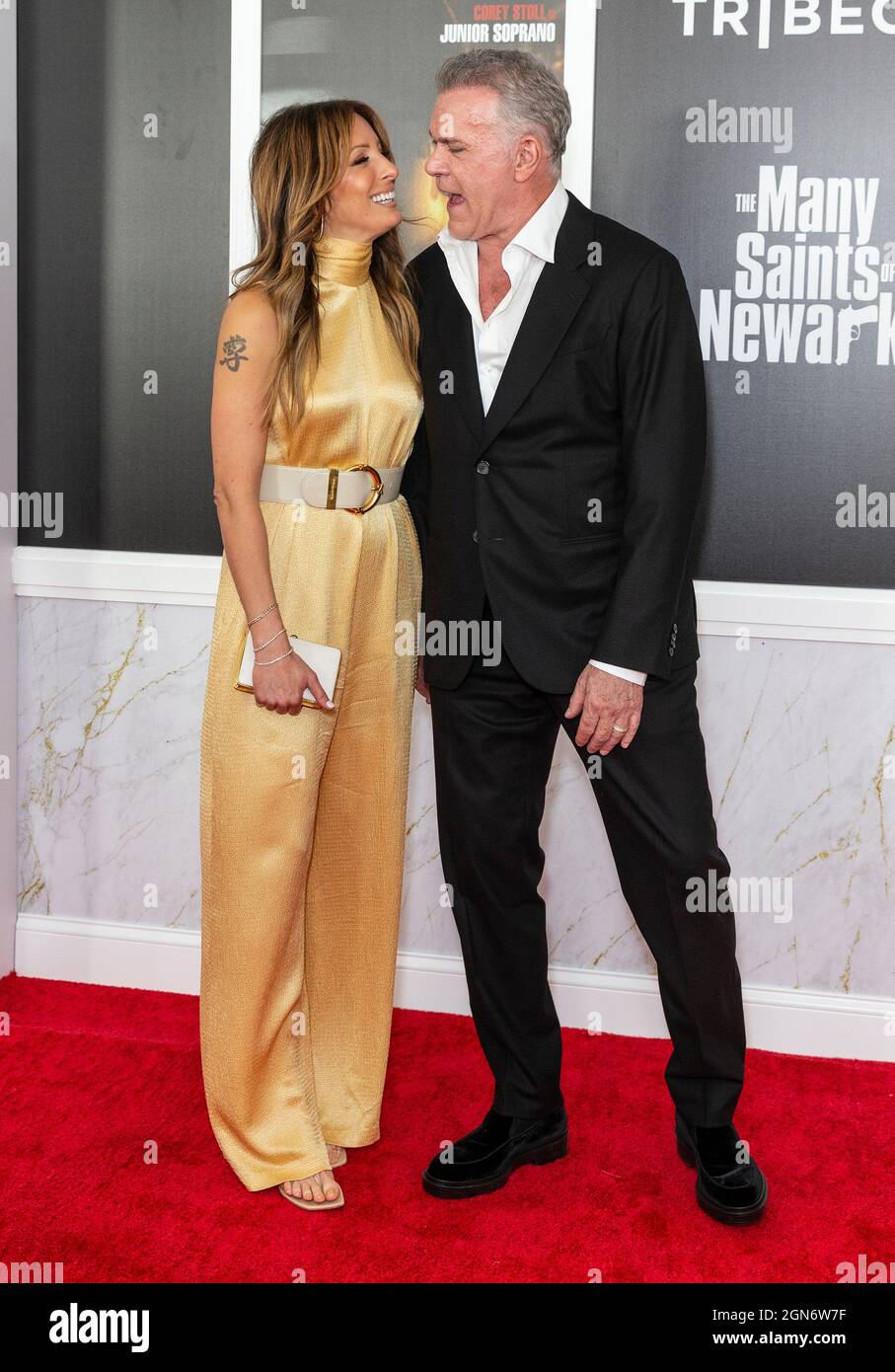 Jacy Nittolo and Ray Liotta attend premiere of The Many Saints of ...