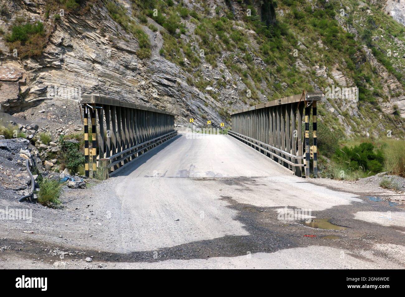 Amazing Hand made Steel Bridge In pakistan Stock Photo - Alamy