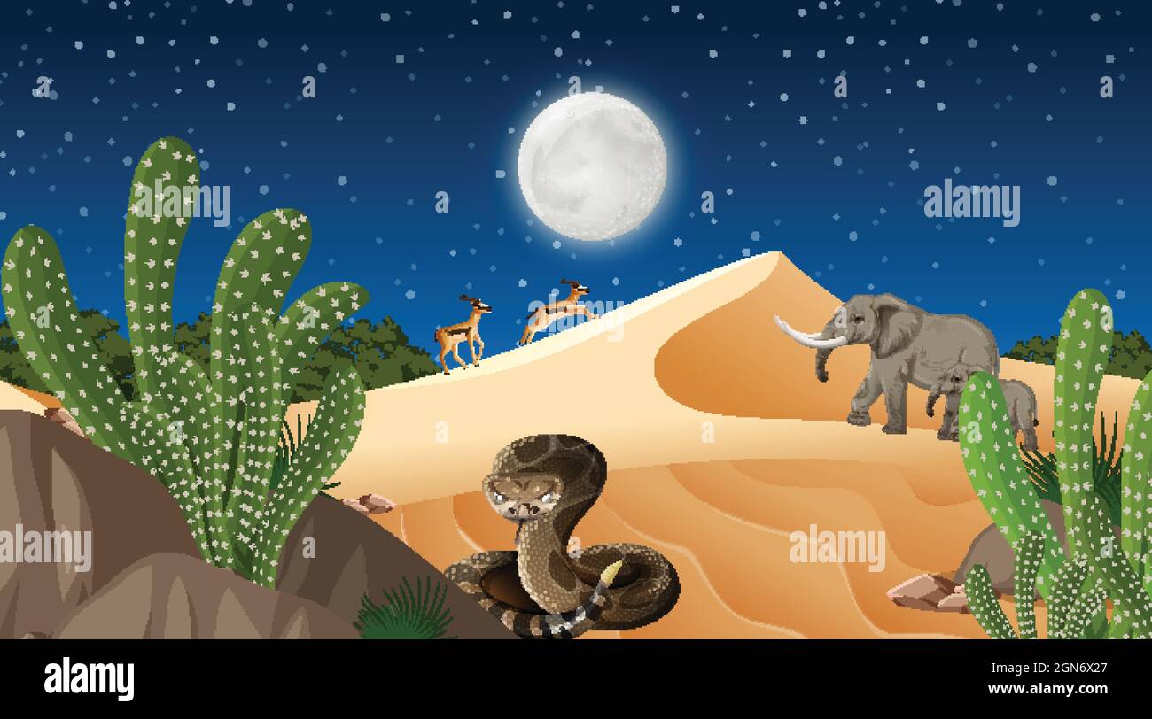 Snakes in dunes Stock Vector Images - Alamy