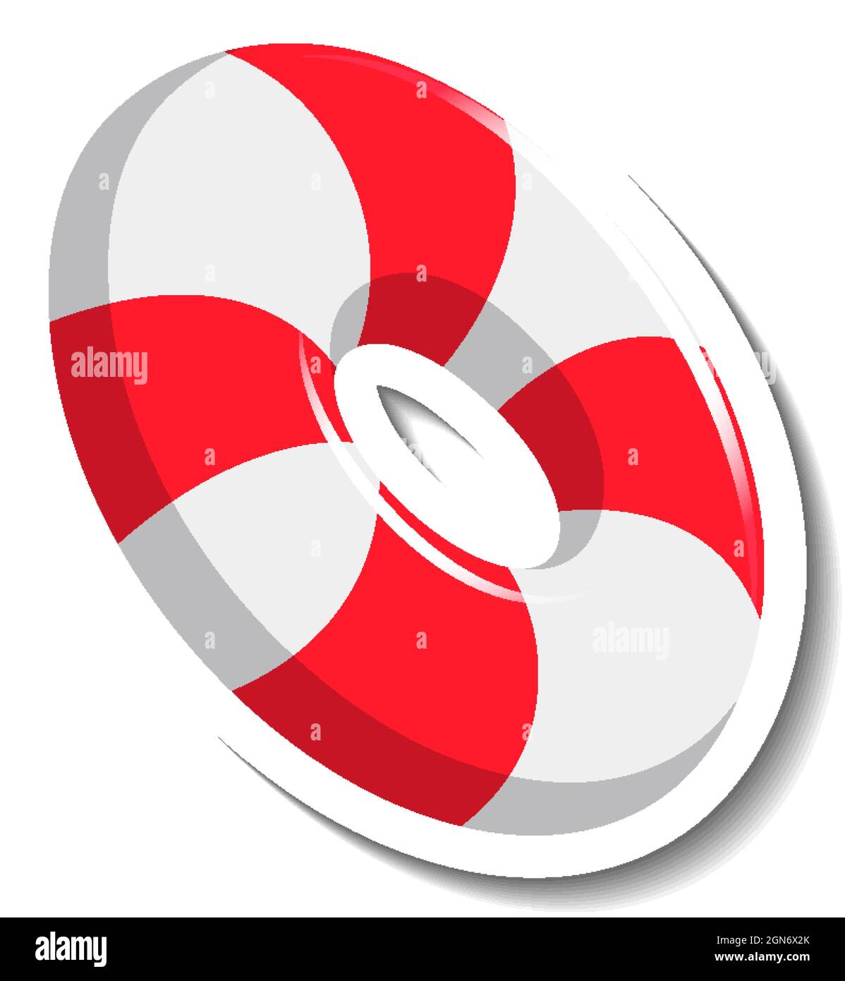 Swimming ring cartoon sticker illustration Stock Vector Image & Art - Alamy