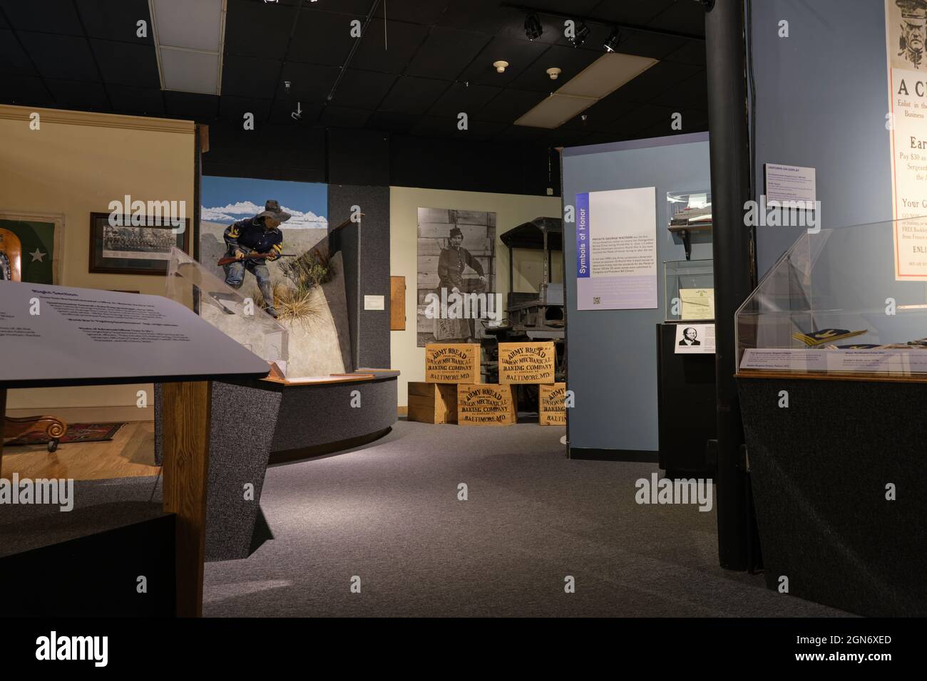 One of the display galleries. At the Quartermaster Army Museum at Fort ...