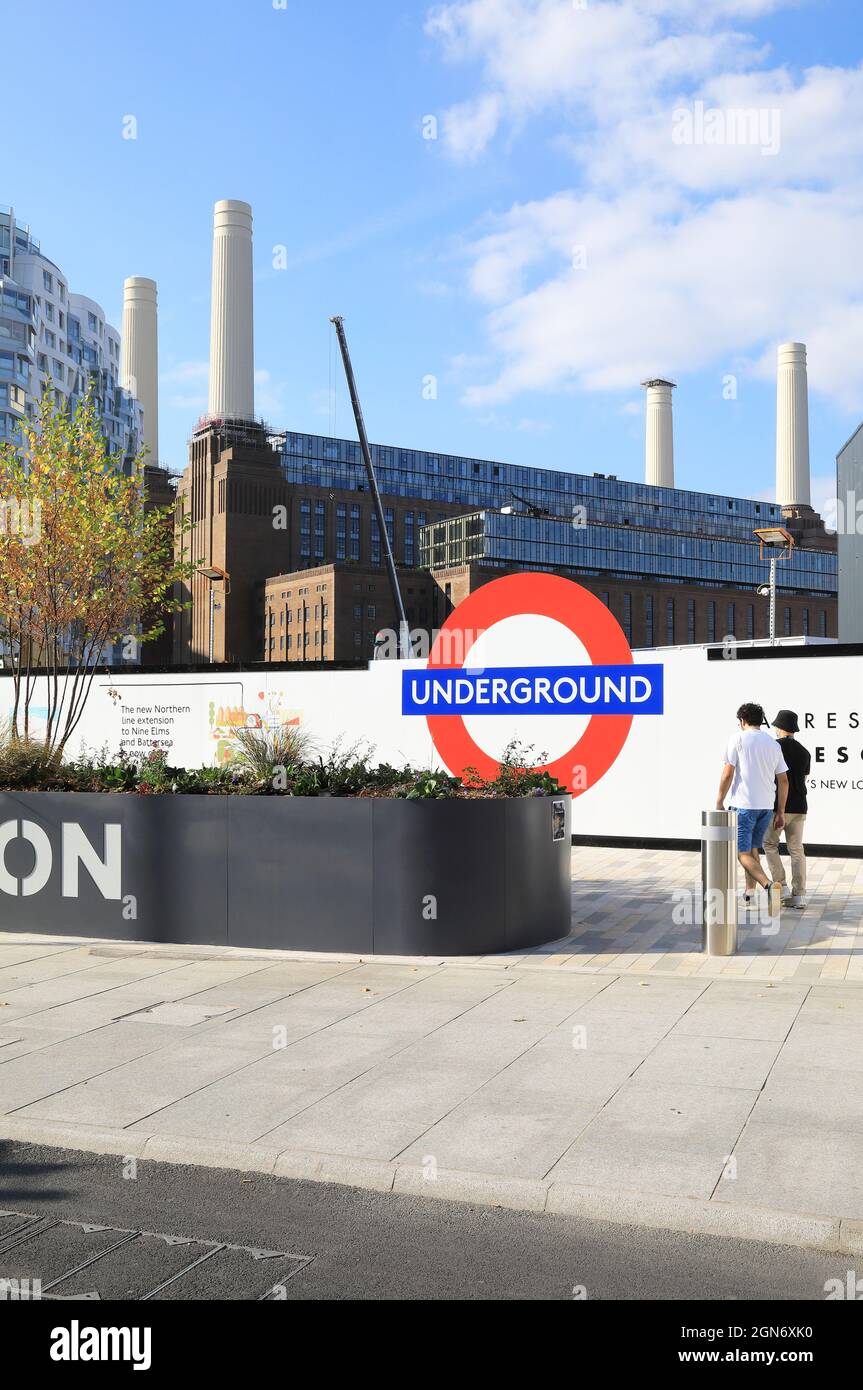 The new Battersea Power Station tube stop, on the Northern Line ...