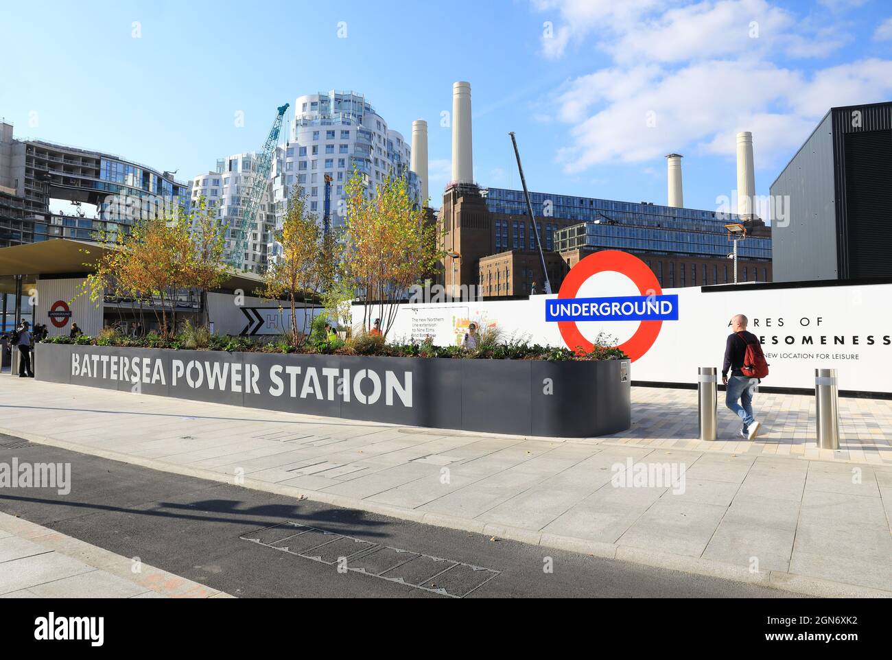 The new Battersea Power Station tube stop, on the Northern Line ...