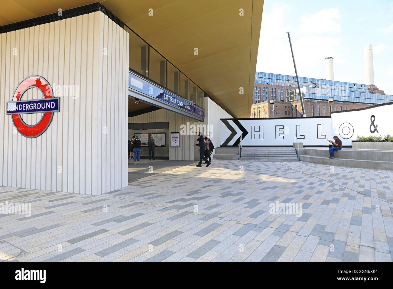 The new Battersea Power Station tube stop, on the Northern Line ...