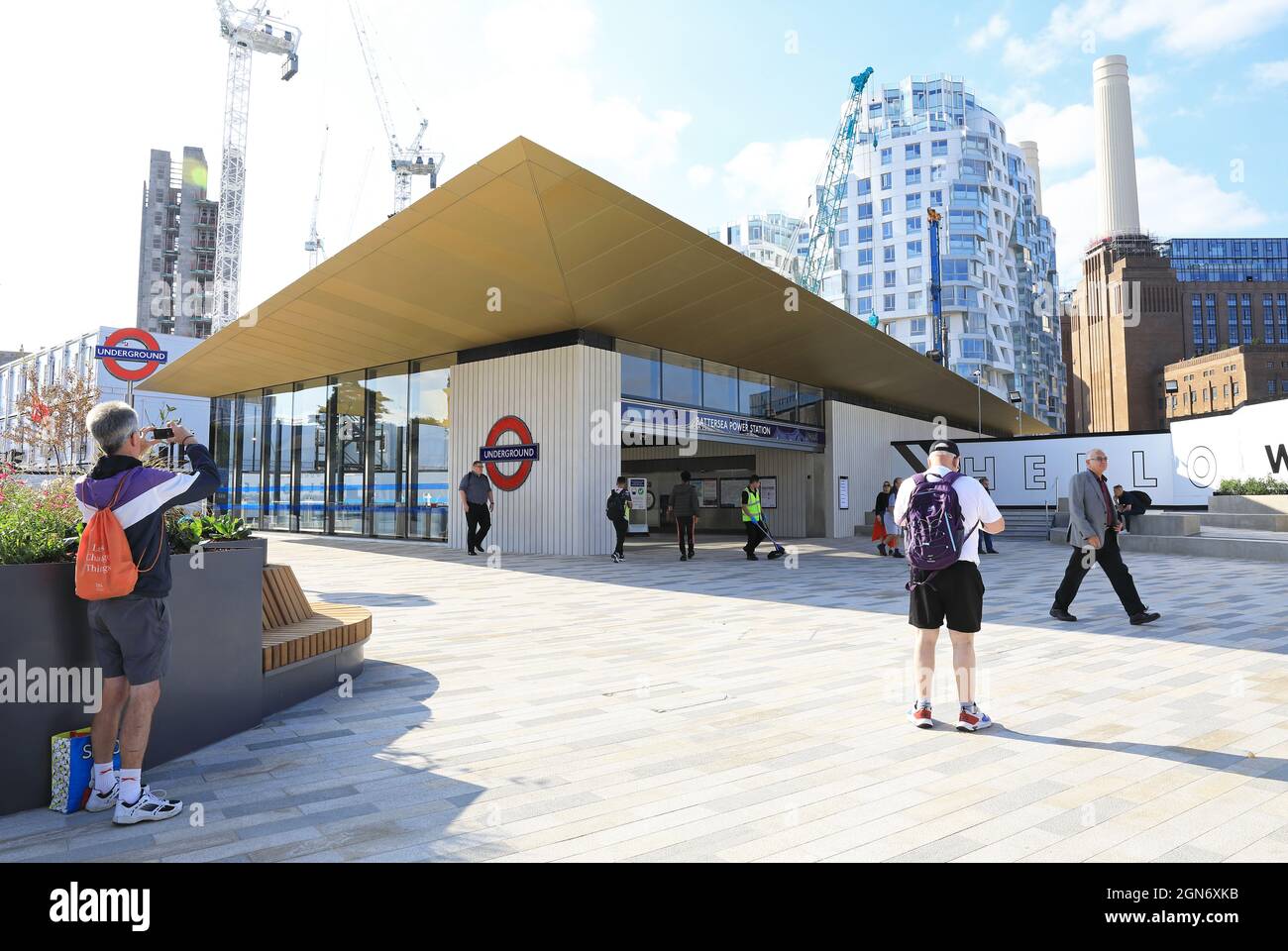 The new Battersea Power Station tube stop, on the Northern Line ...