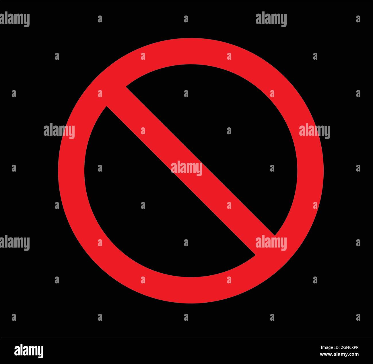 Stop vector sign isolated on white background, ban icon vector ...