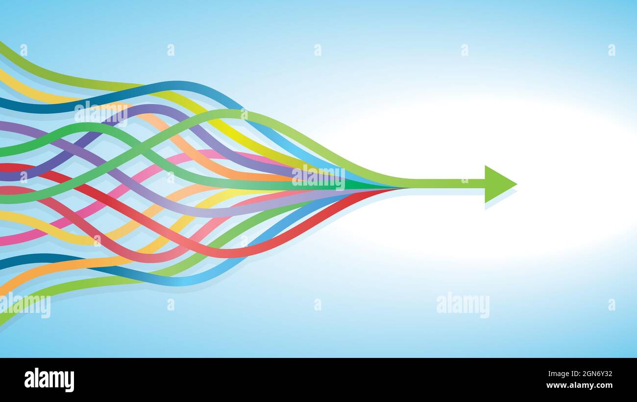 Flowing arrows Stock Vector Images - Alamy