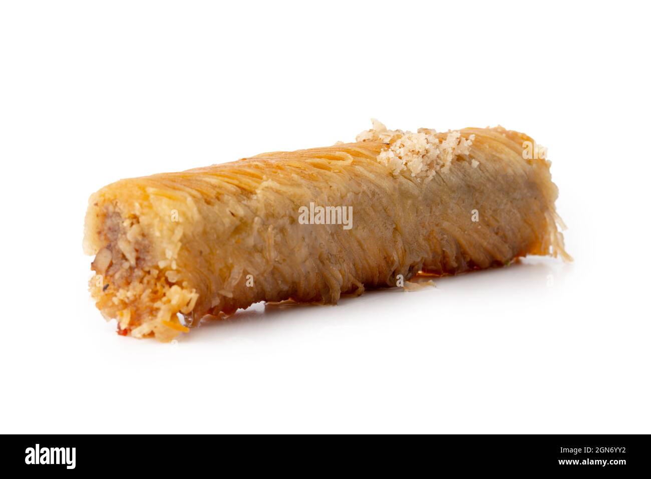 Turkish sweet pastry baklava isolated on white background Stock Photo ...