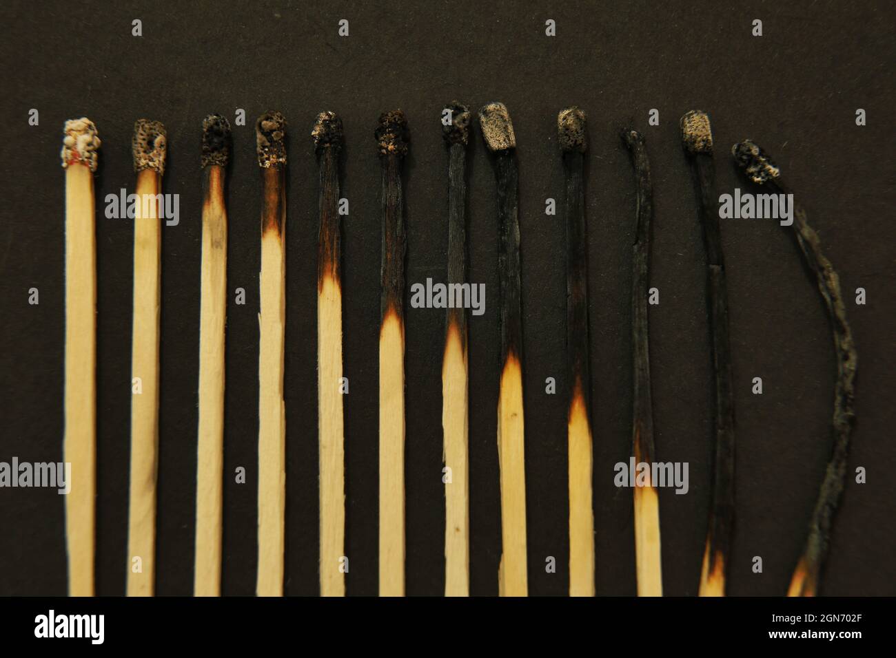 Burnout: some Firesticks Stock Photo - Alamy