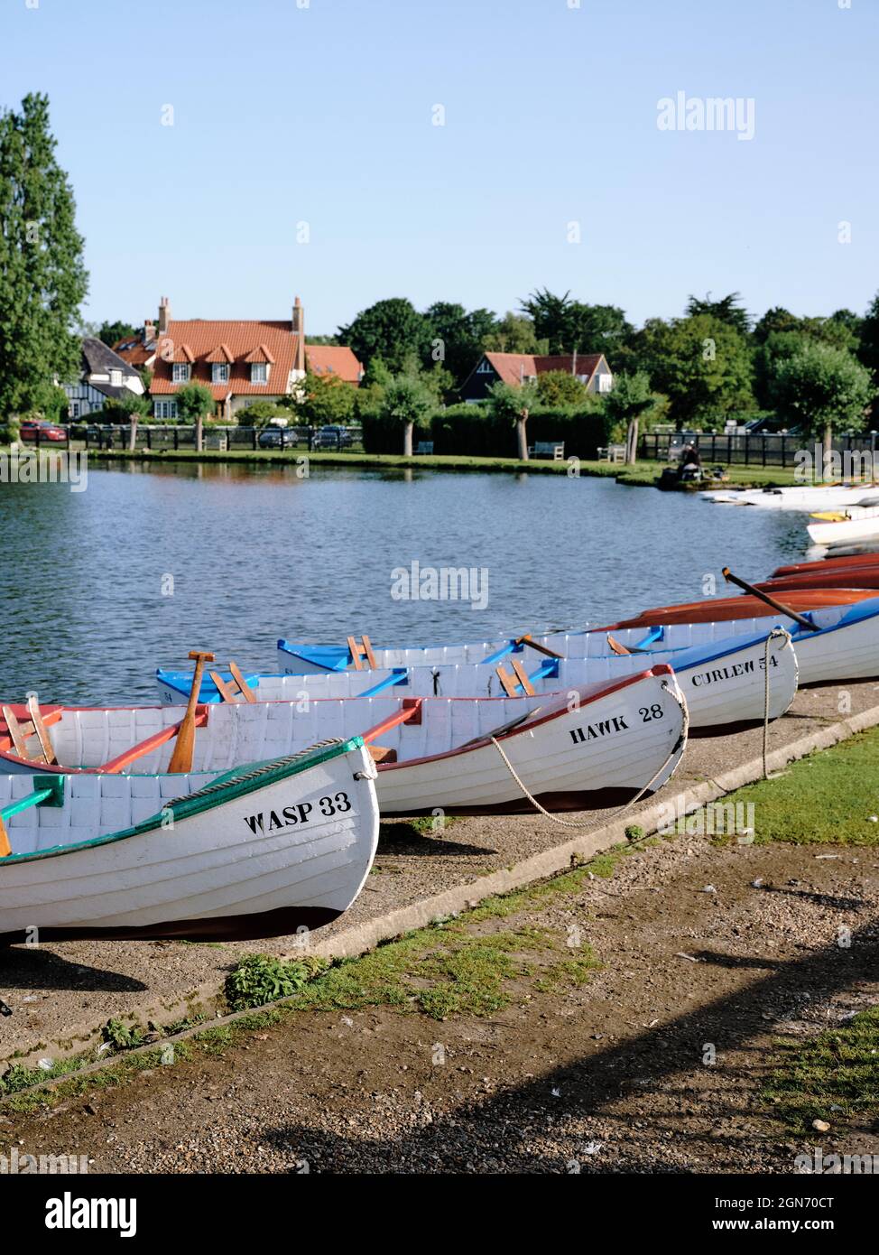 Thorpeness Meare boating lake - Thorpeness is a seaside village in East ...