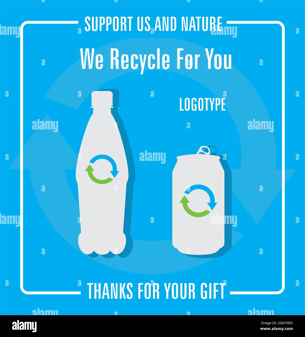 Recycle Plastic Bottles Signs