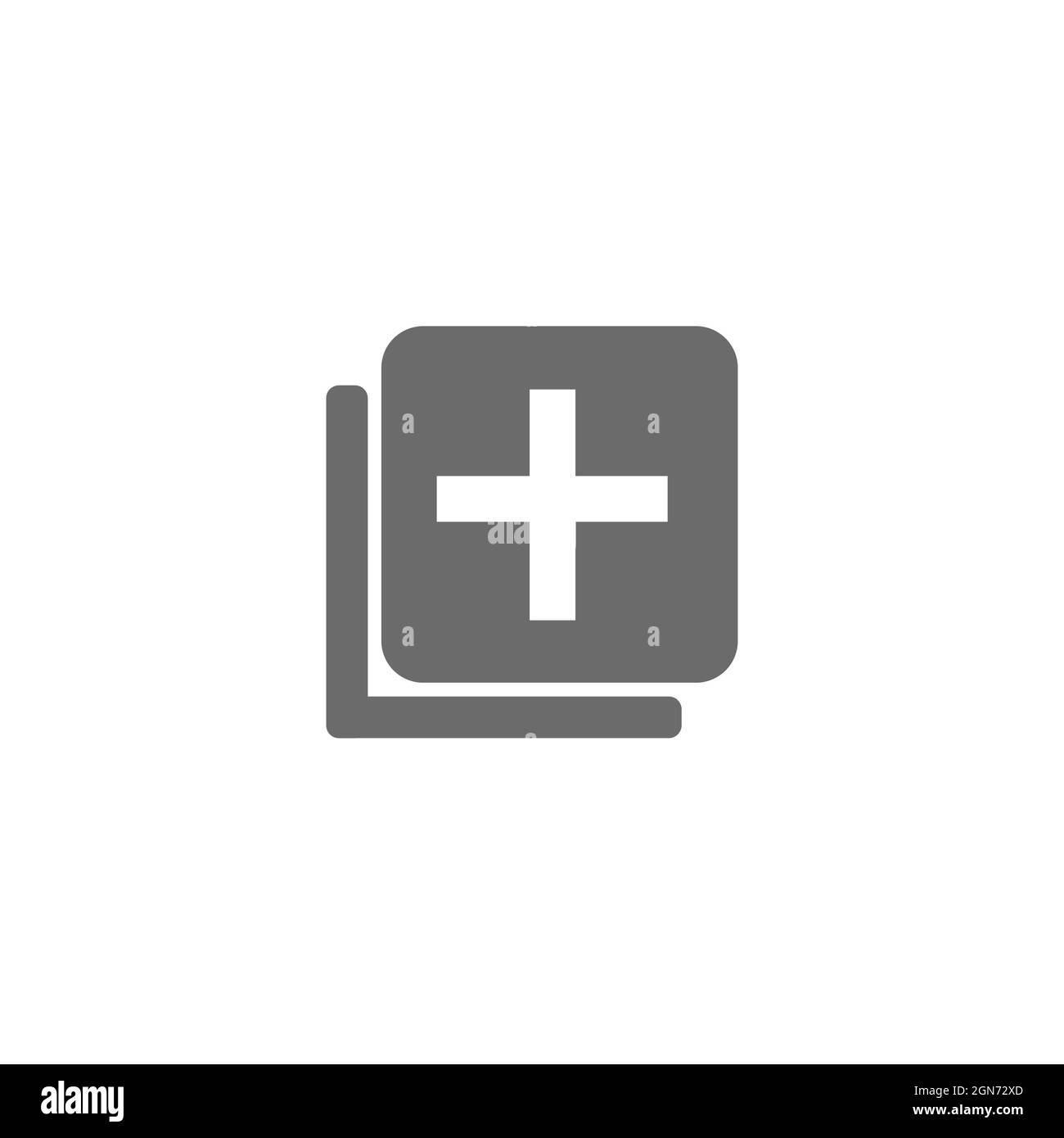 Add playlist icon isolated on white background, add on playlist Stock ...