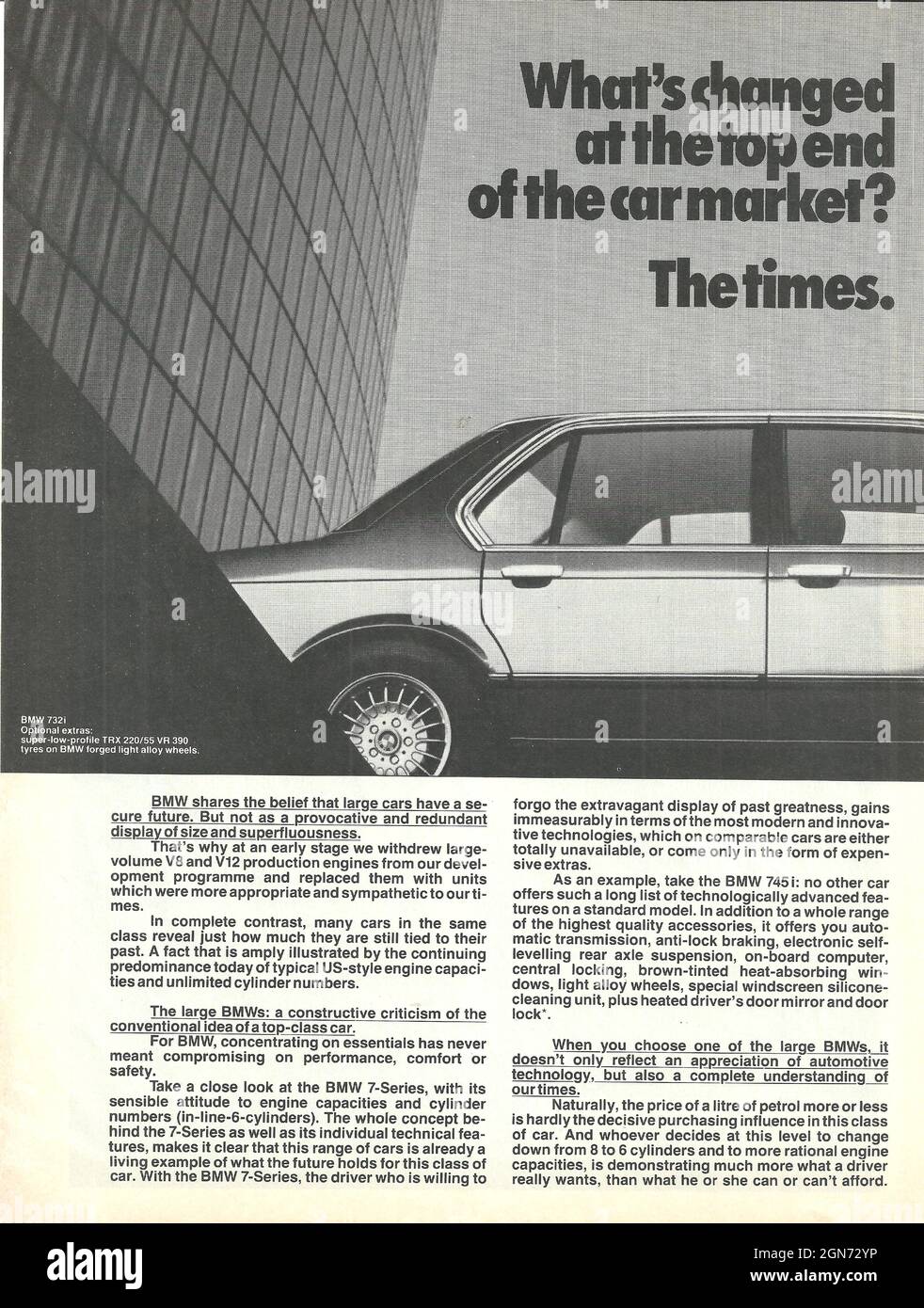 Vintage advertisement paper ad of BMW cars motorbike Stock Photo - Alamy