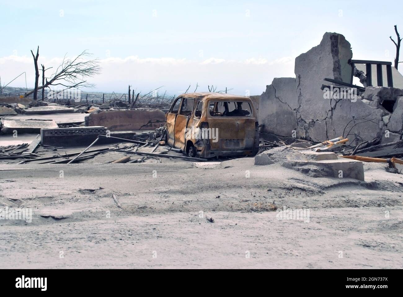 This is the view after Mount Merapi erupted in 2010 which caused a lot ...