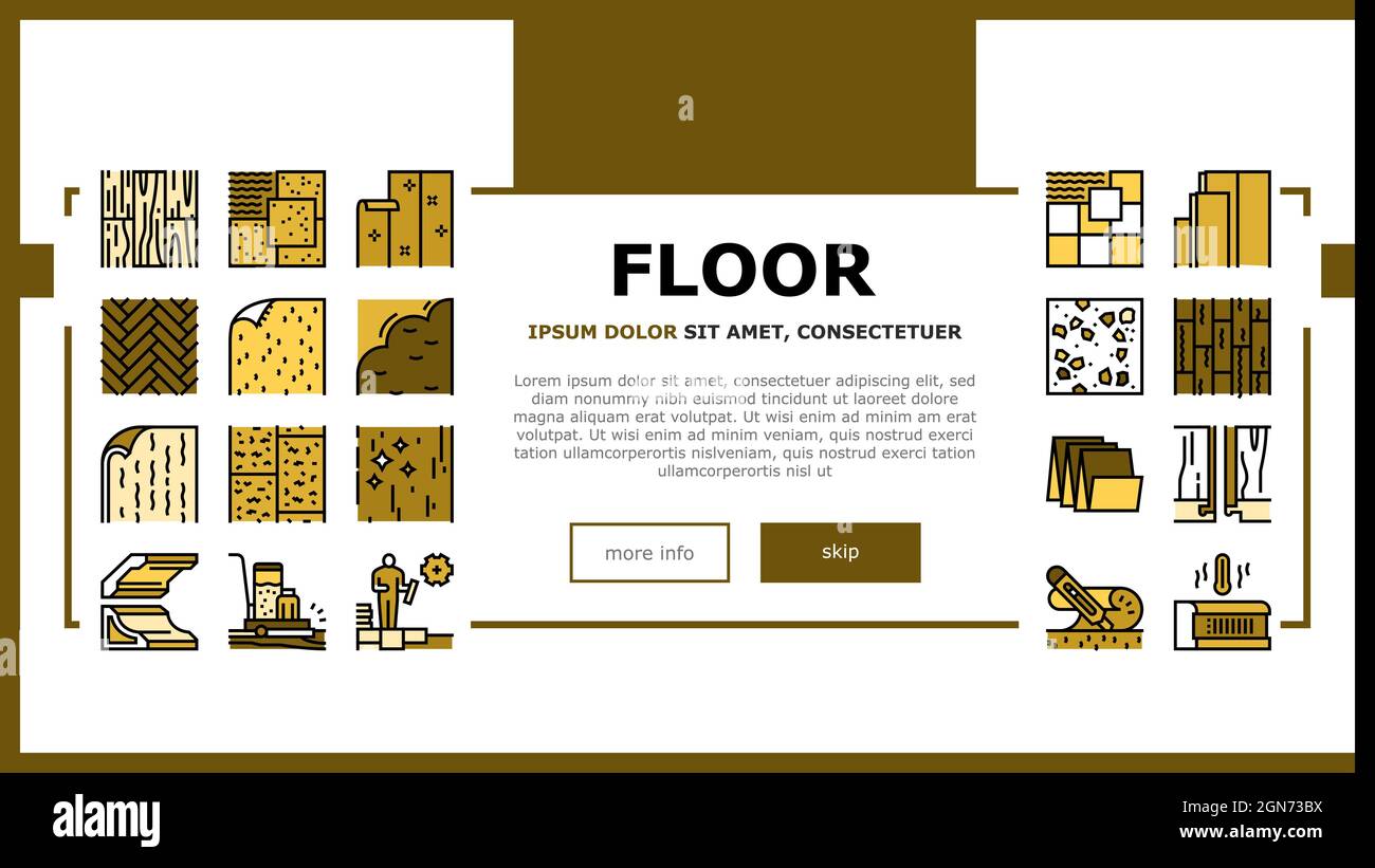 Floor Installation Landing Header Vector Stock Vector Image & Art - Alamy