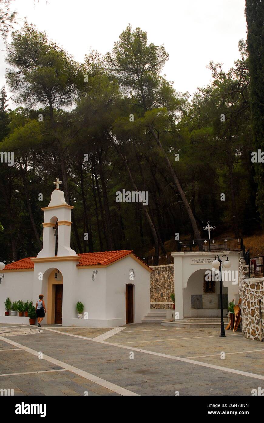 Greece Rhodes island Soroni village Saint Sillas Stock Photo - Alamy
