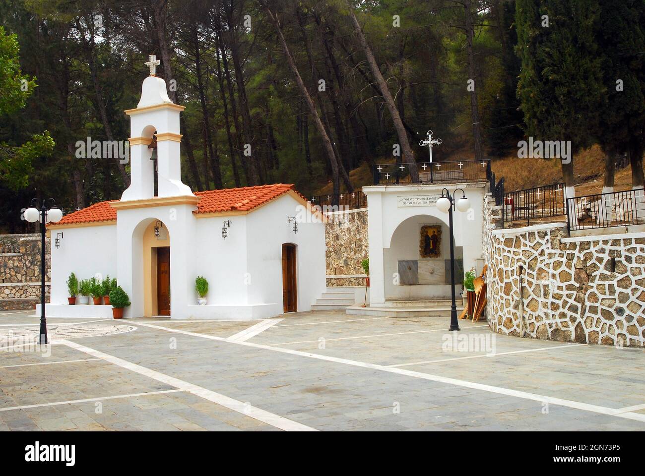 Greece Rhodes island Soroni village Saint Sillas Stock Photo - Alamy