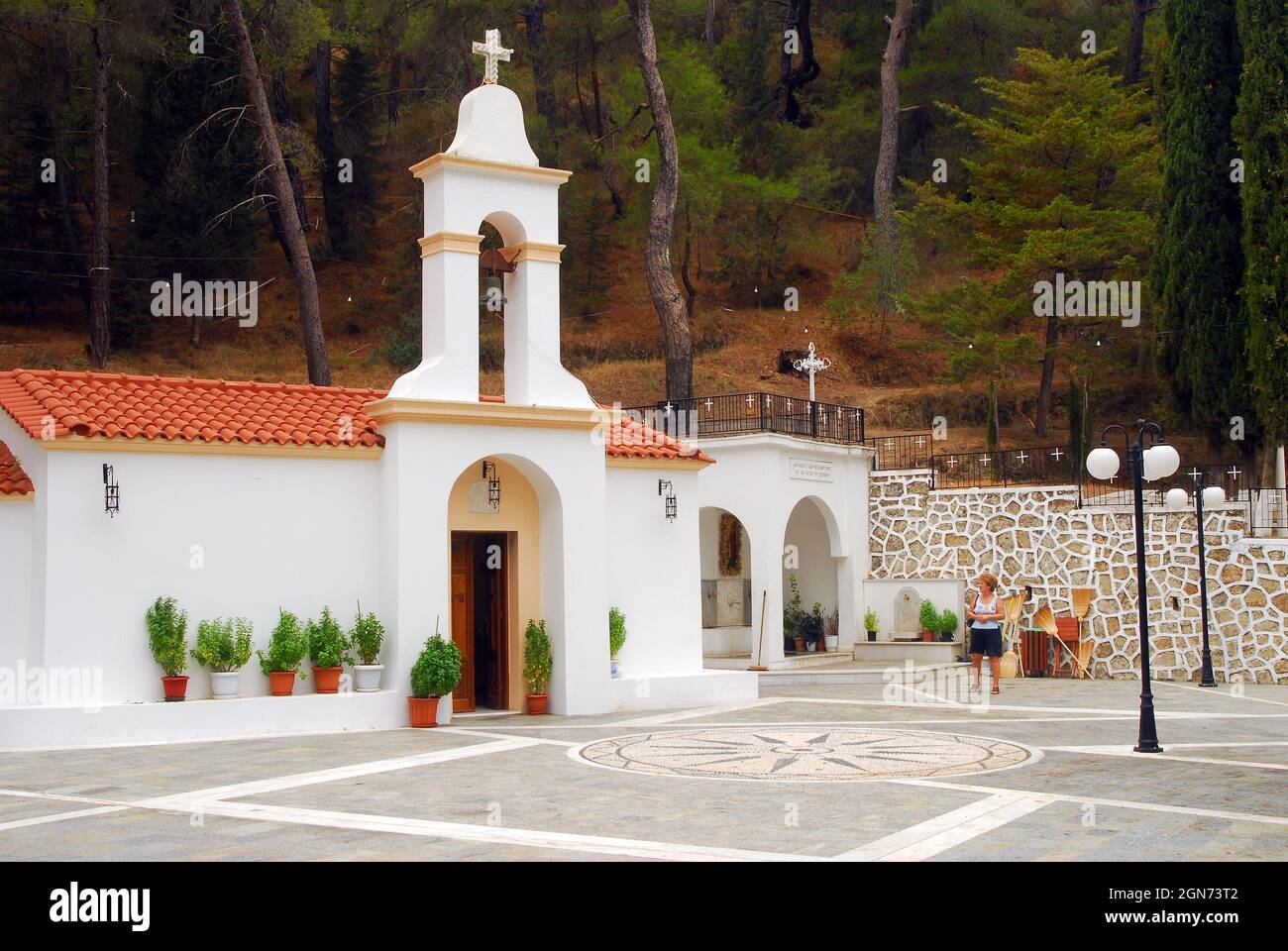 Greece Rhodes island Soroni village Saint Sillas Stock Photo - Alamy