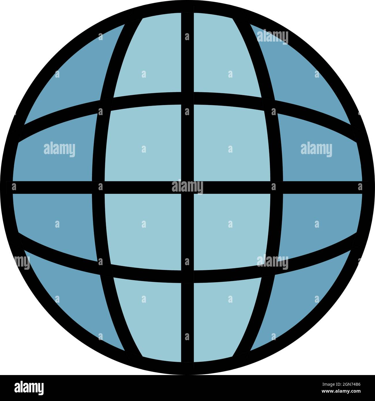 Globalization icon. Outline globalization vector icon color flat ...