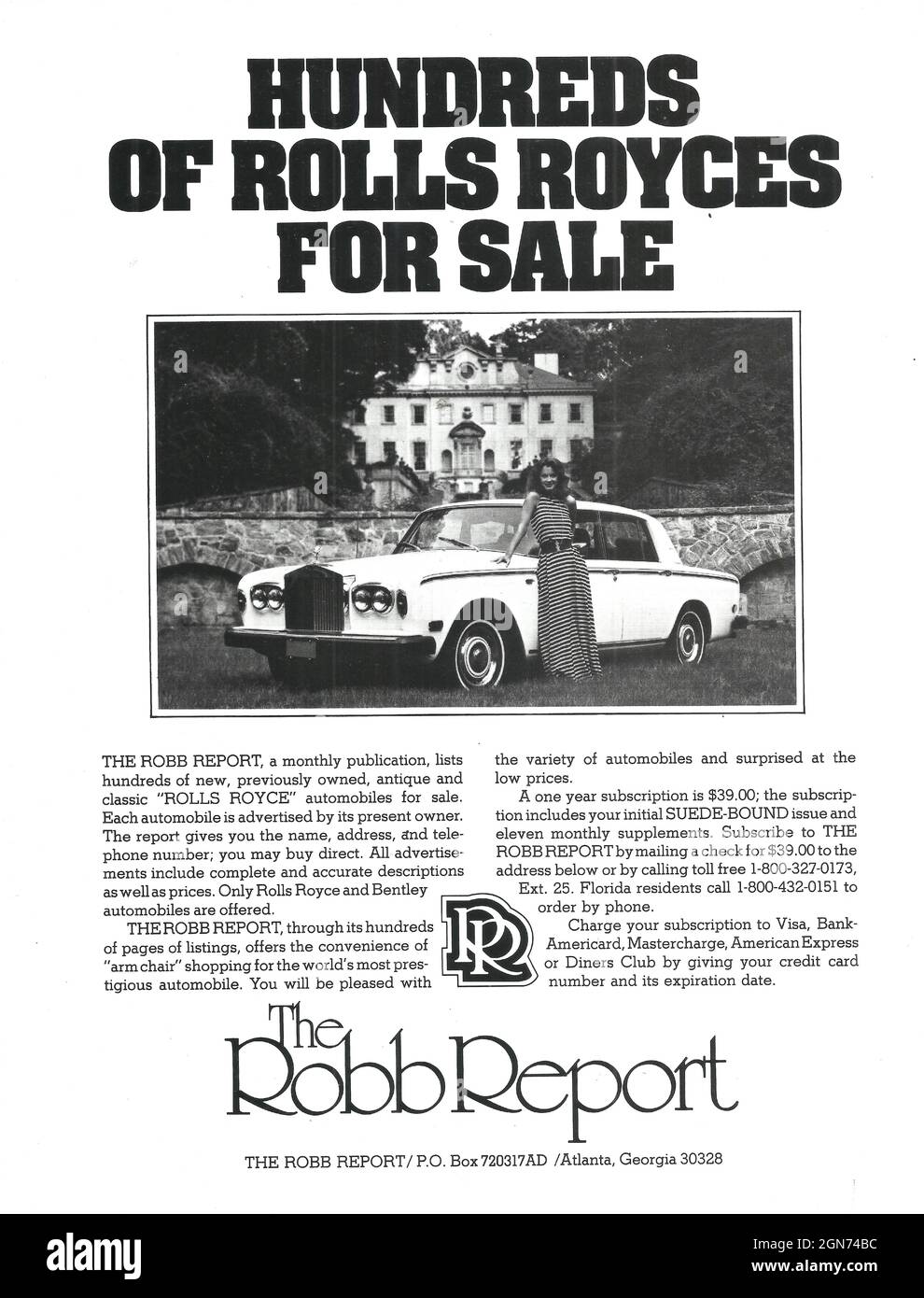 The Robb Report Rolls Royces for sale vintage paper advertisement ...