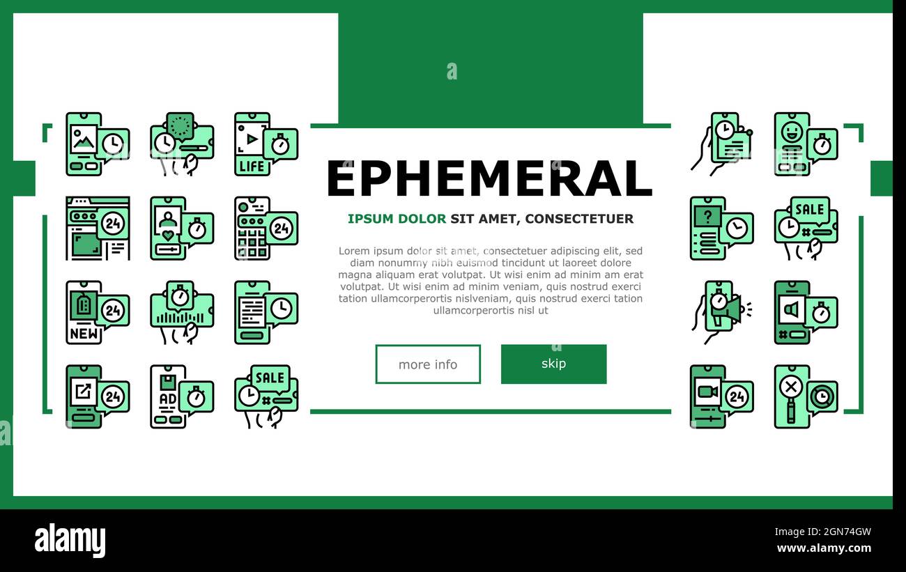 Photography social media landing Stock Vector Images - Alamy