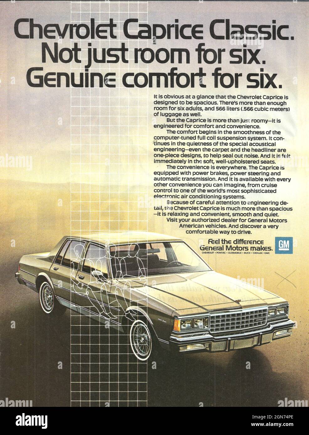 Vintage advertisement of GM General Motors Chevrolet Cadillac Chevette ...
