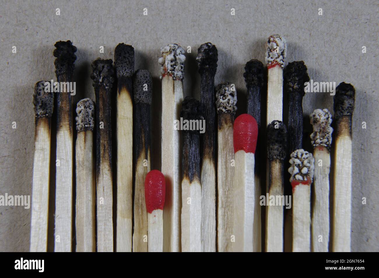 Burnout: some Firesticks Stock Photo - Alamy