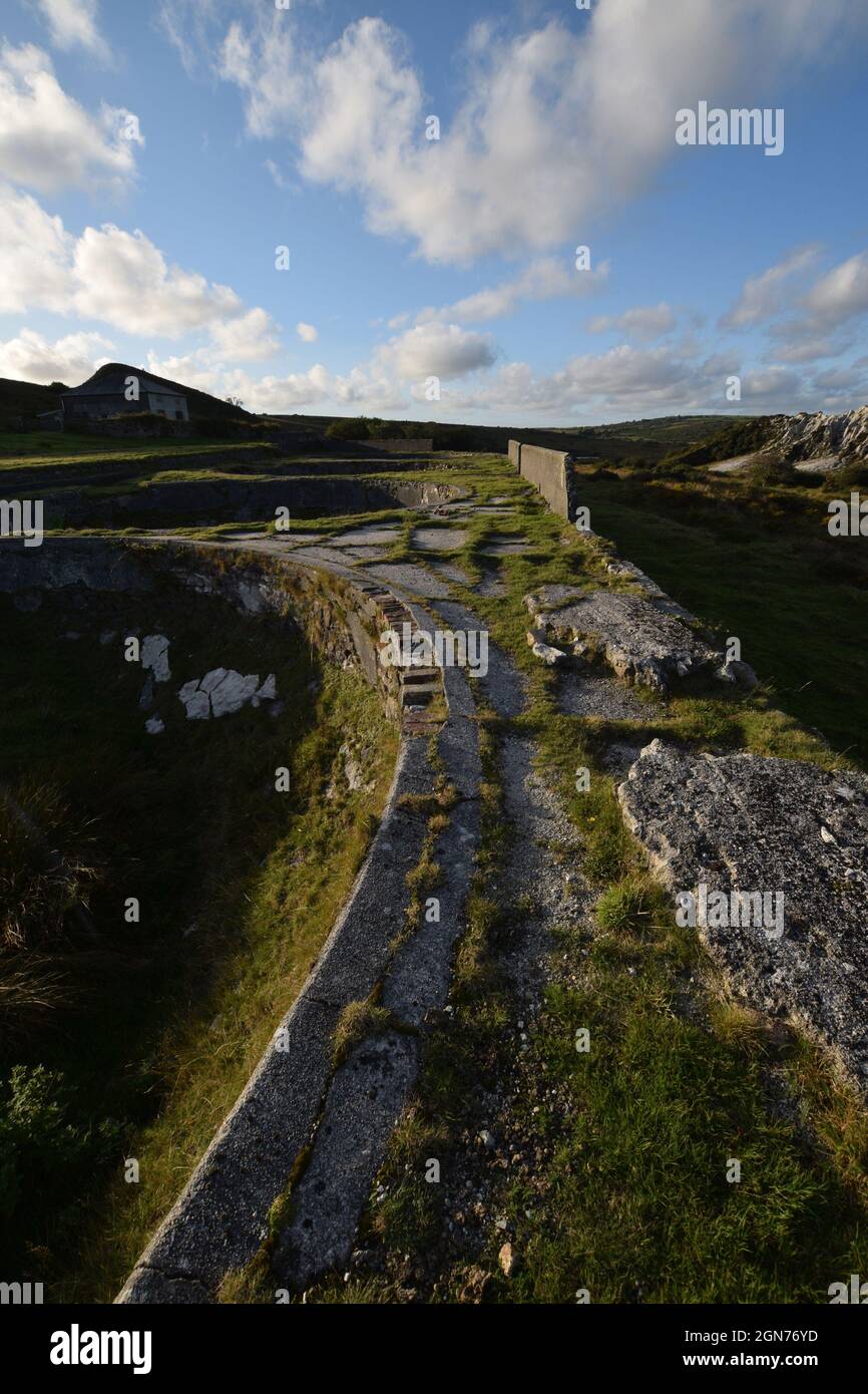 Glynn Valley China Clay Works Temple Bodmin Moor Cornwall Stock Photo ...