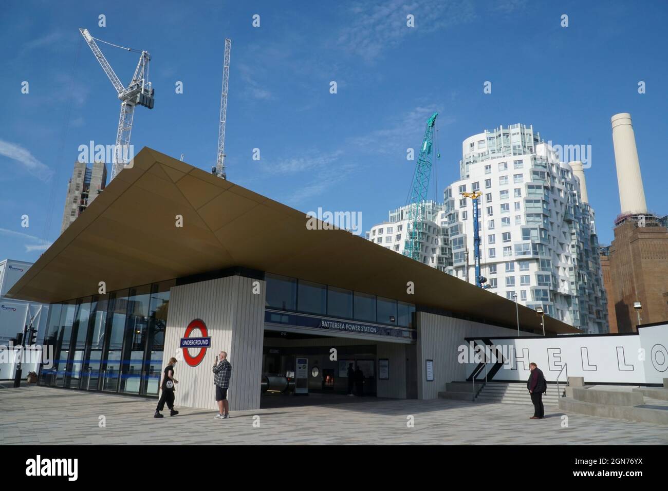 London, UK, 22 September 2021: The new Northern Line extension runs to ...