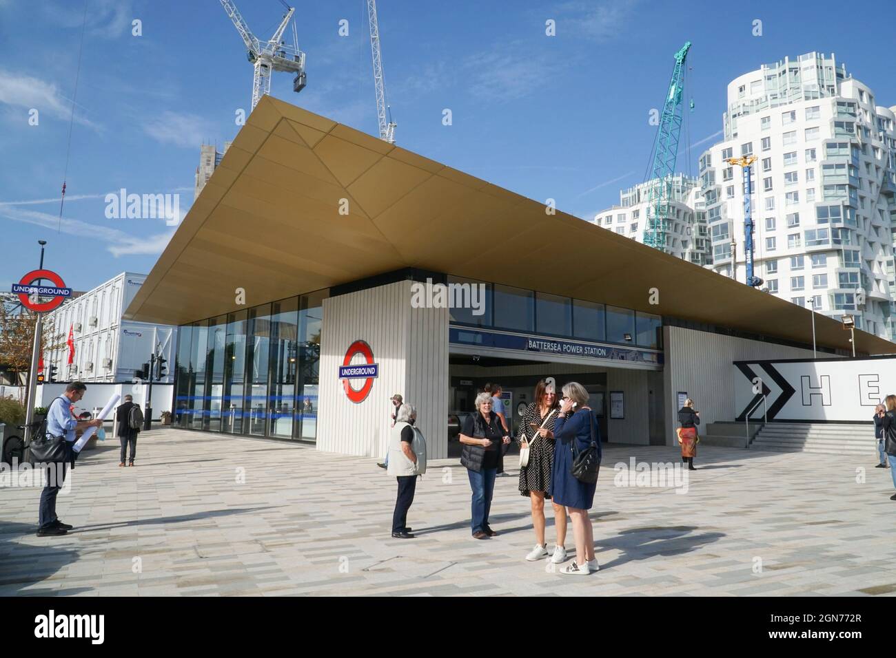 London, UK, 22 September 2021: The new Northern Line extension runs to ...