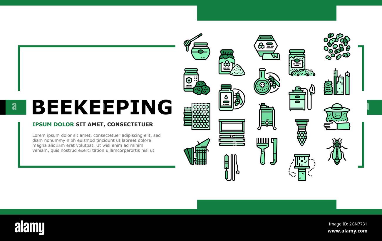 Beekeeping Profession Occupation Landing Header Vector Stock Vector Image & Art - Alamy