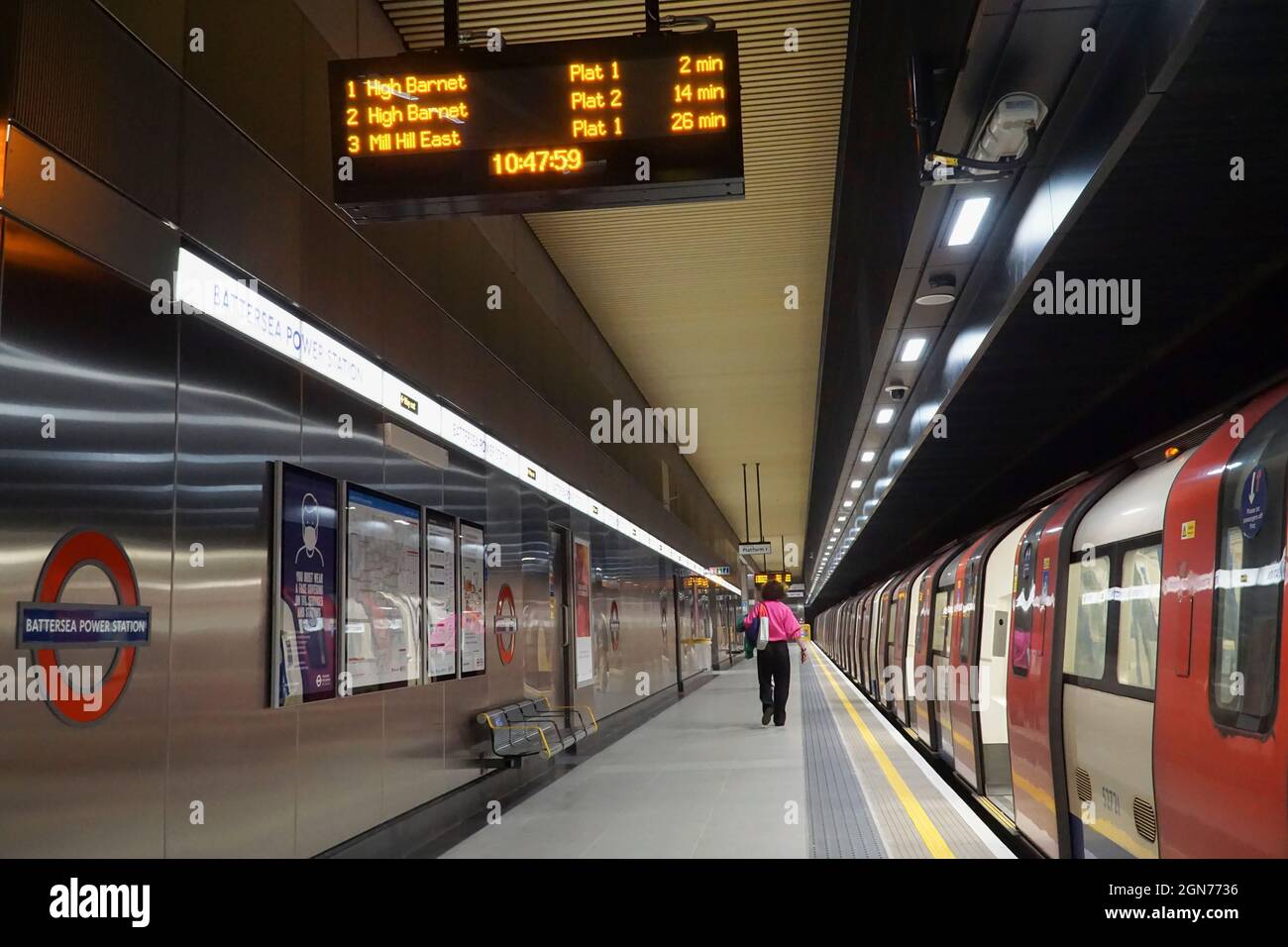 London, UK, 22 September 2021: The new Northern Line extension runs to ...