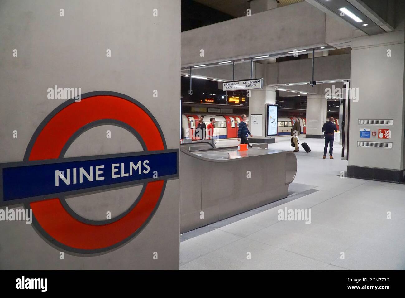 London, UK, 22 September 2021: The new Northern Line extension runs to ...