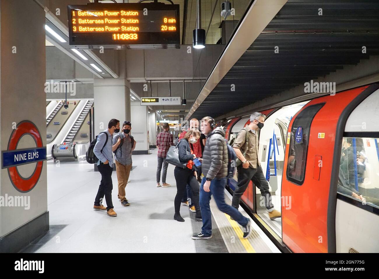 London, UK, 22 September 2021: The new Northern Line extension runs to ...