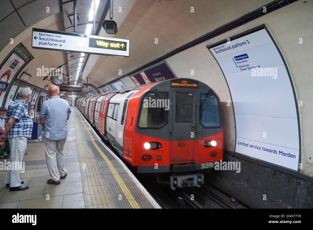 London, UK, 22 September 2021: The new Northern Line extension runs to ...
