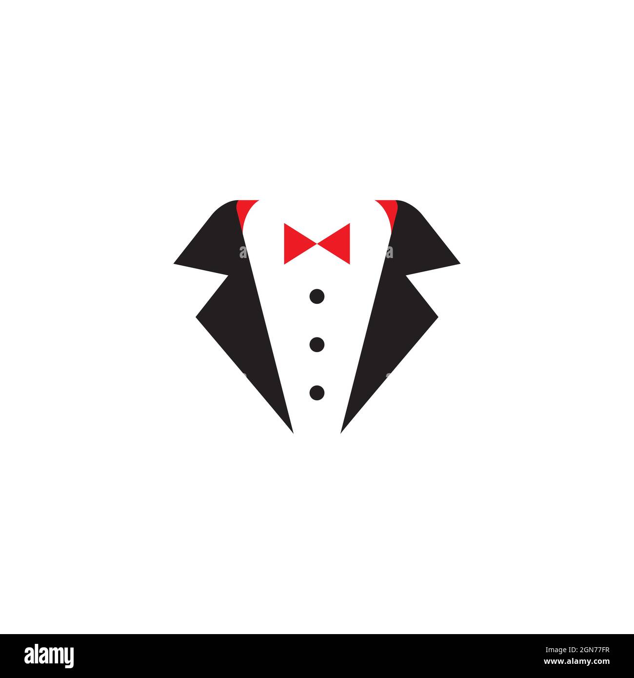 Tuxedo exclusive template vector icon illustration design Stock Photo ...