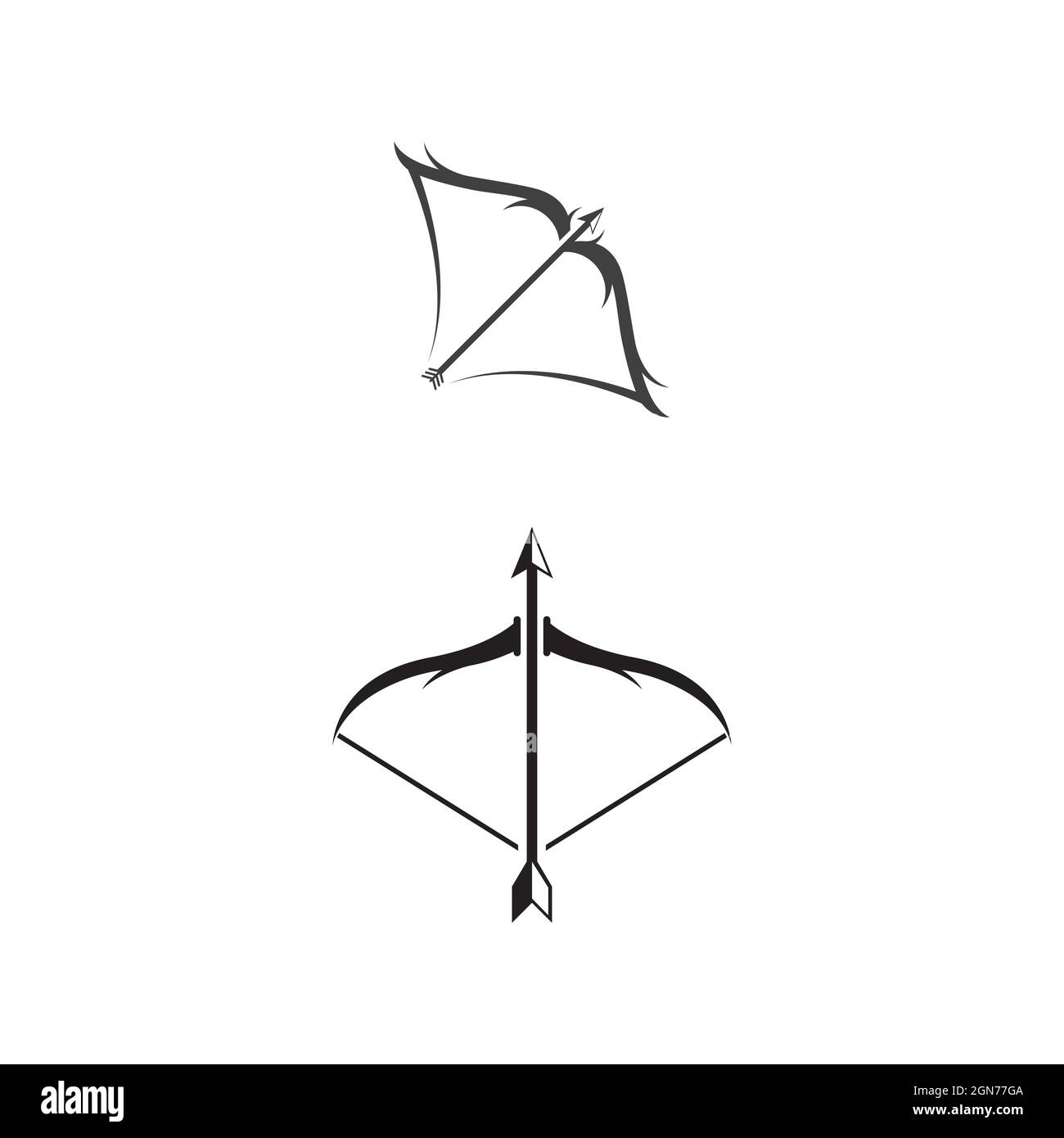 Crossbow Vector icon design illustration Template Stock Photo - Alamy