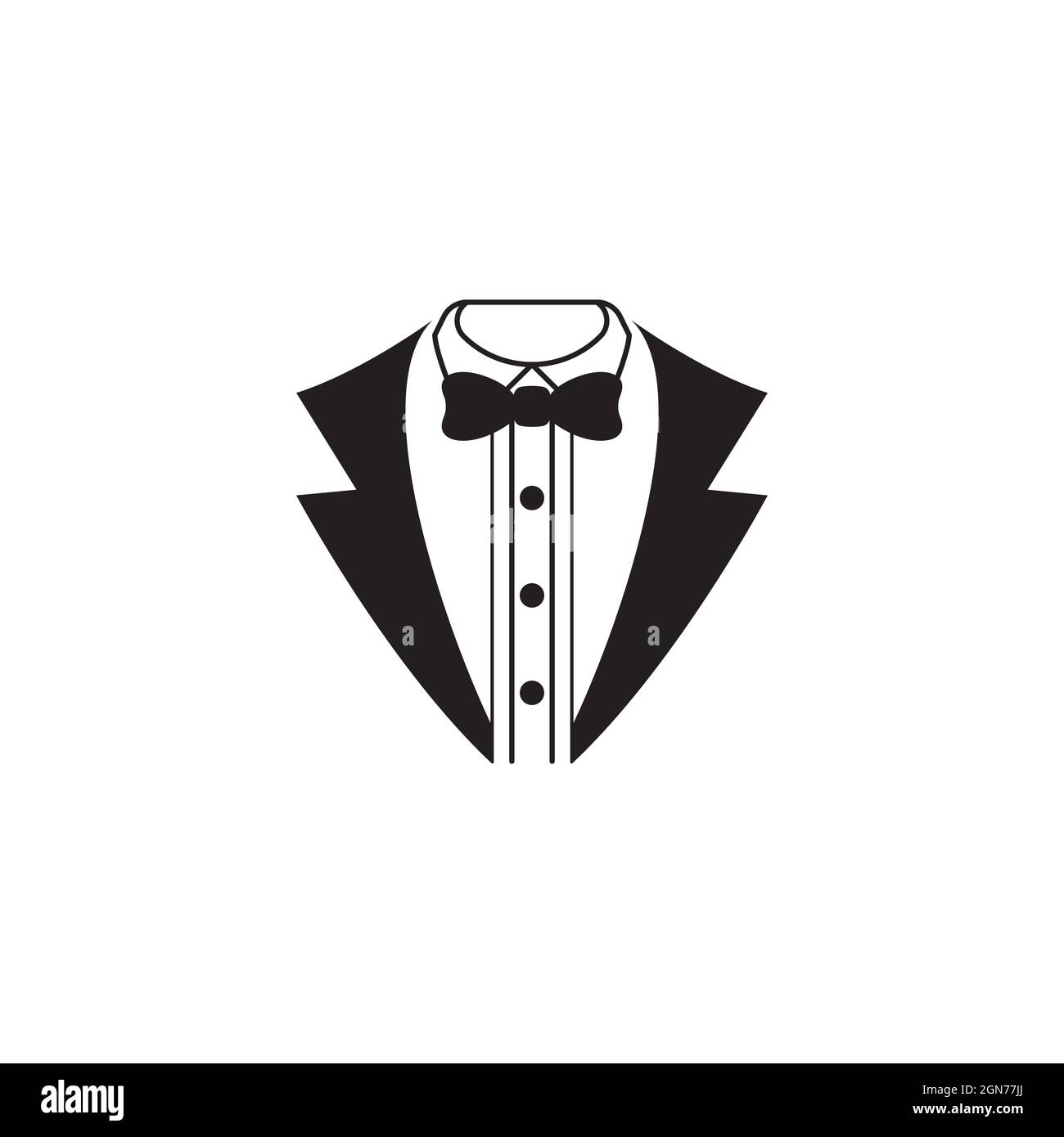 Tuxedo exclusive template vector icon illustration design Stock Photo ...