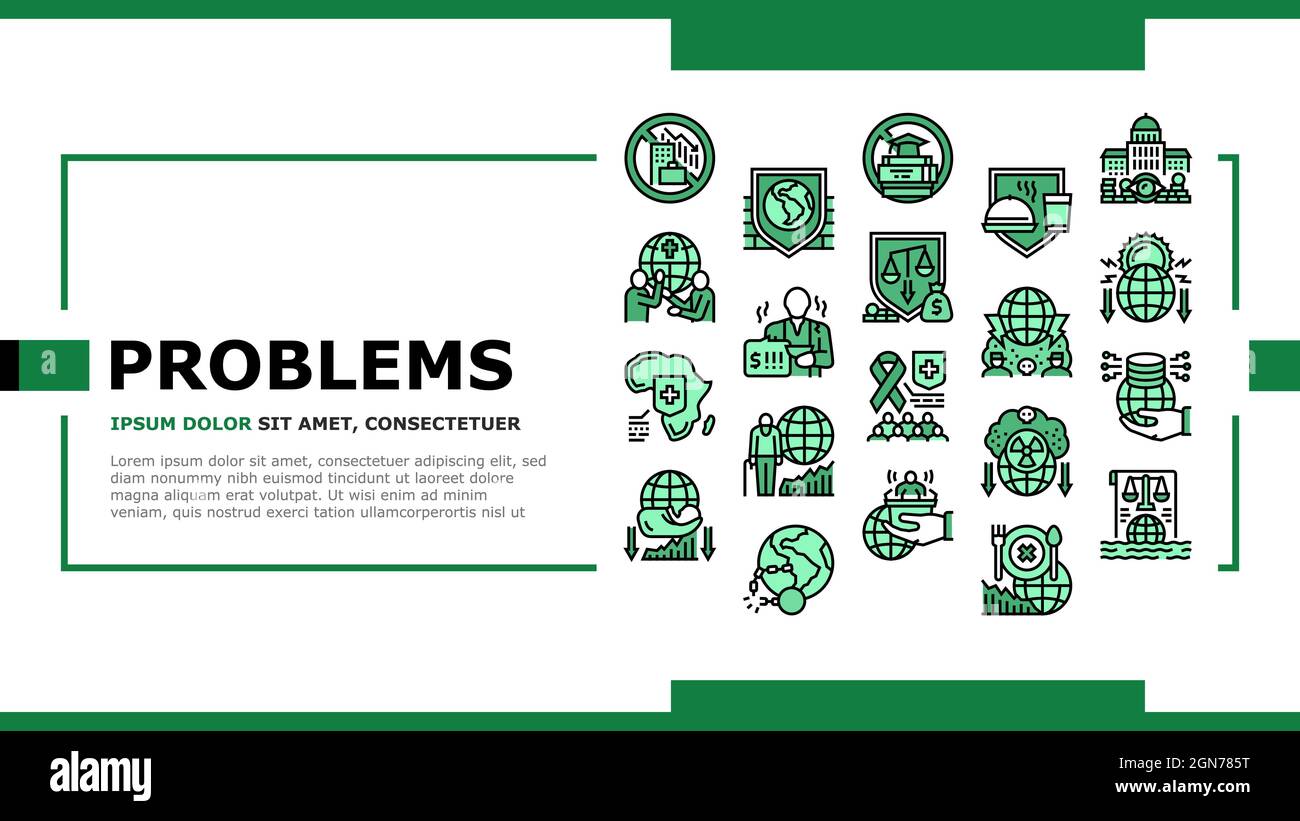 Worldwide problems Stock Vector Images - Alamy