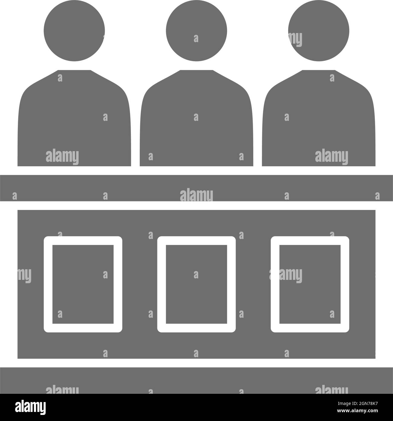 Court jury trial Black and White Stock Photos & Images - Alamy