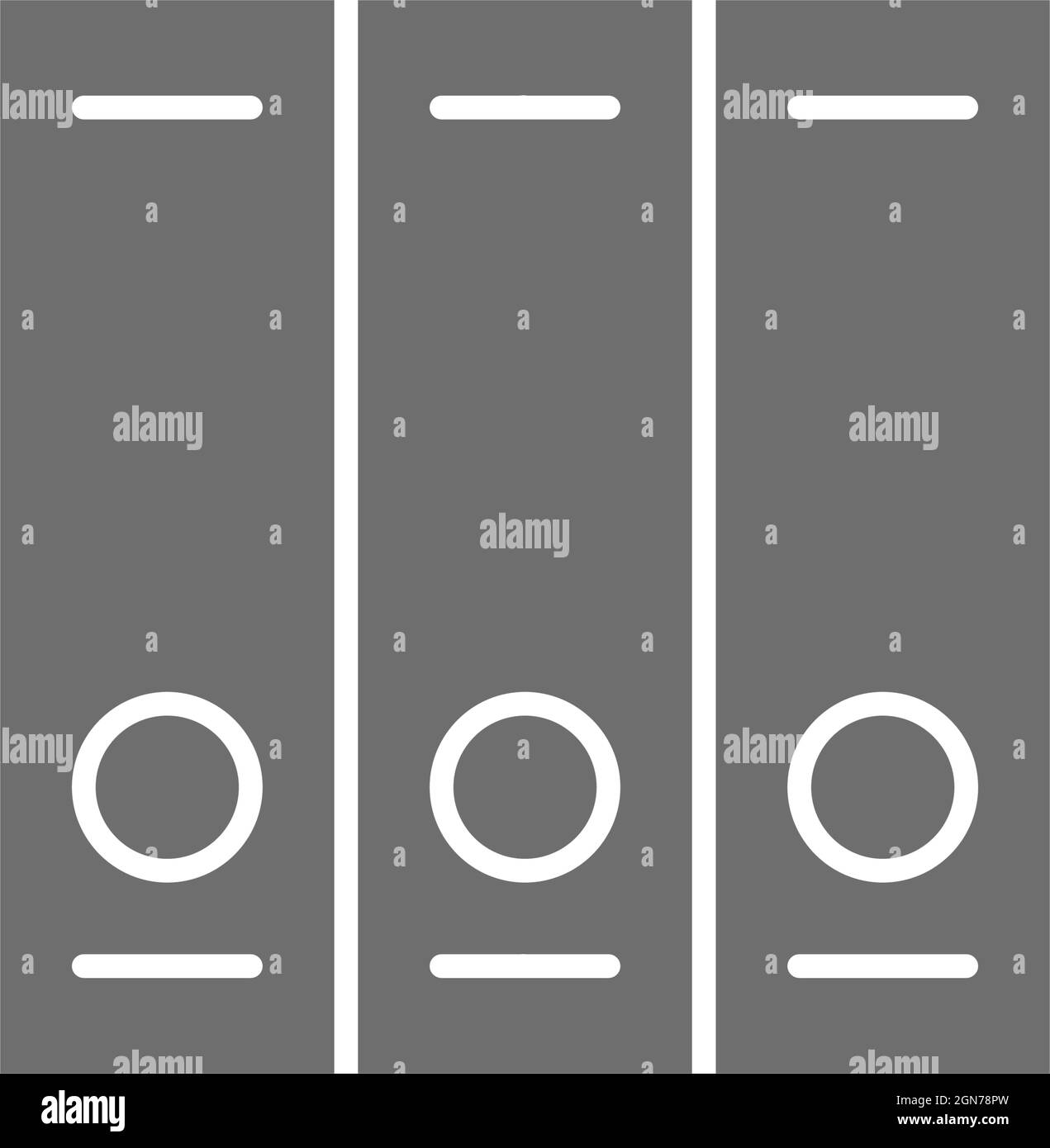 File folders grey icon. Isolated on white background Stock Vector Image ...