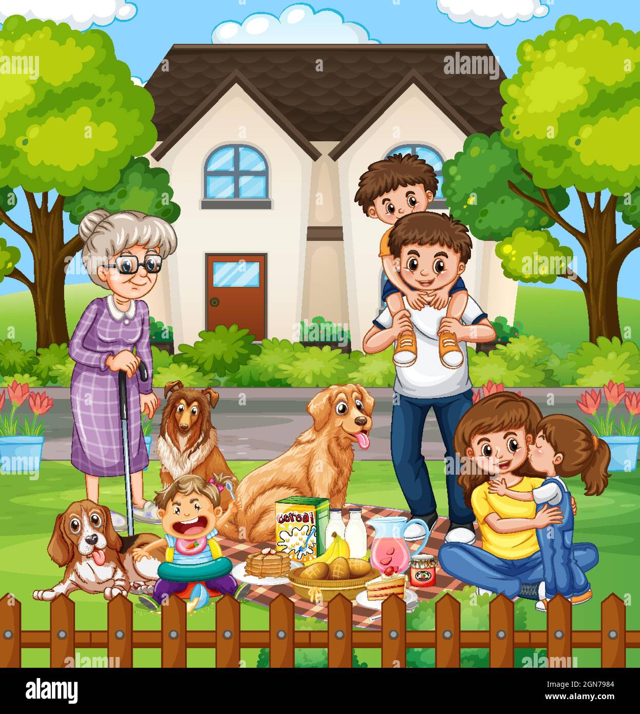 Family Housing Clipart