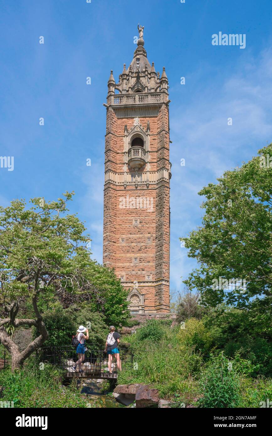Cabot Tower, view of the victorian era tower that commemorates the ...