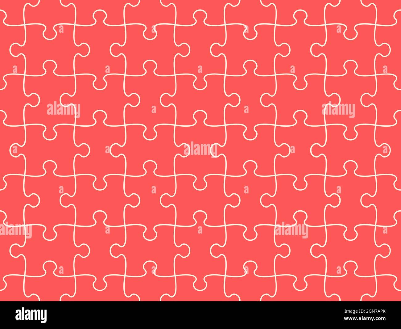 Seamless pattern of completed puzzle pieces grid Stock Vector Image ...
