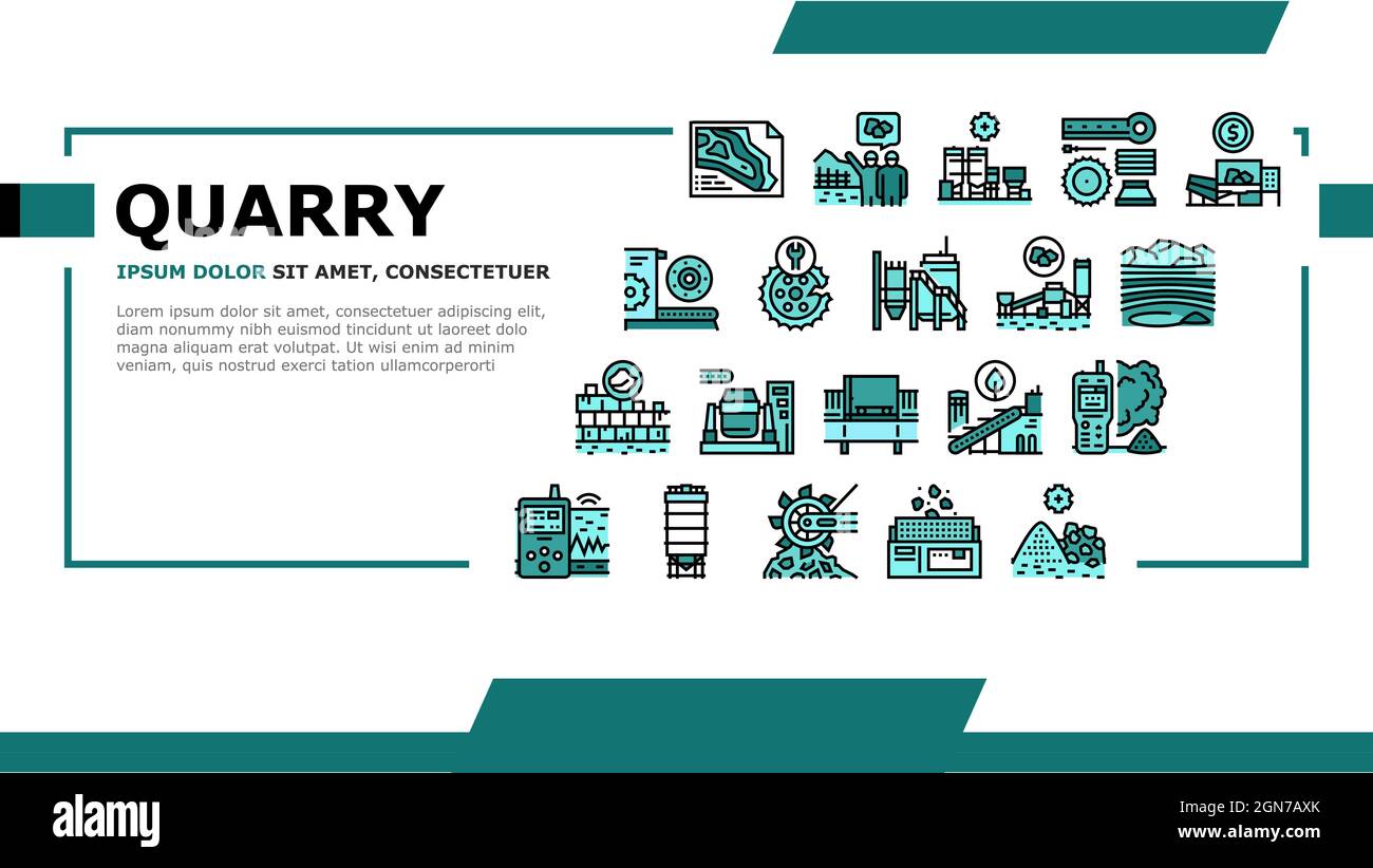 Limestone mining Stock Vector Images - Alamy