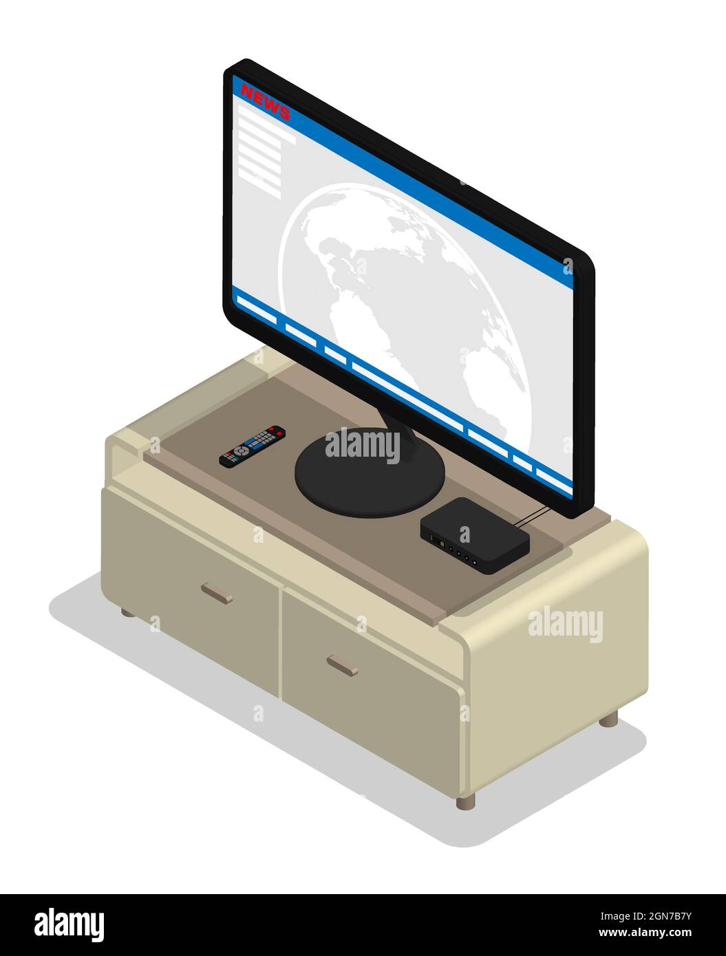 Large home theatre room Stock Vector Images - Alamy