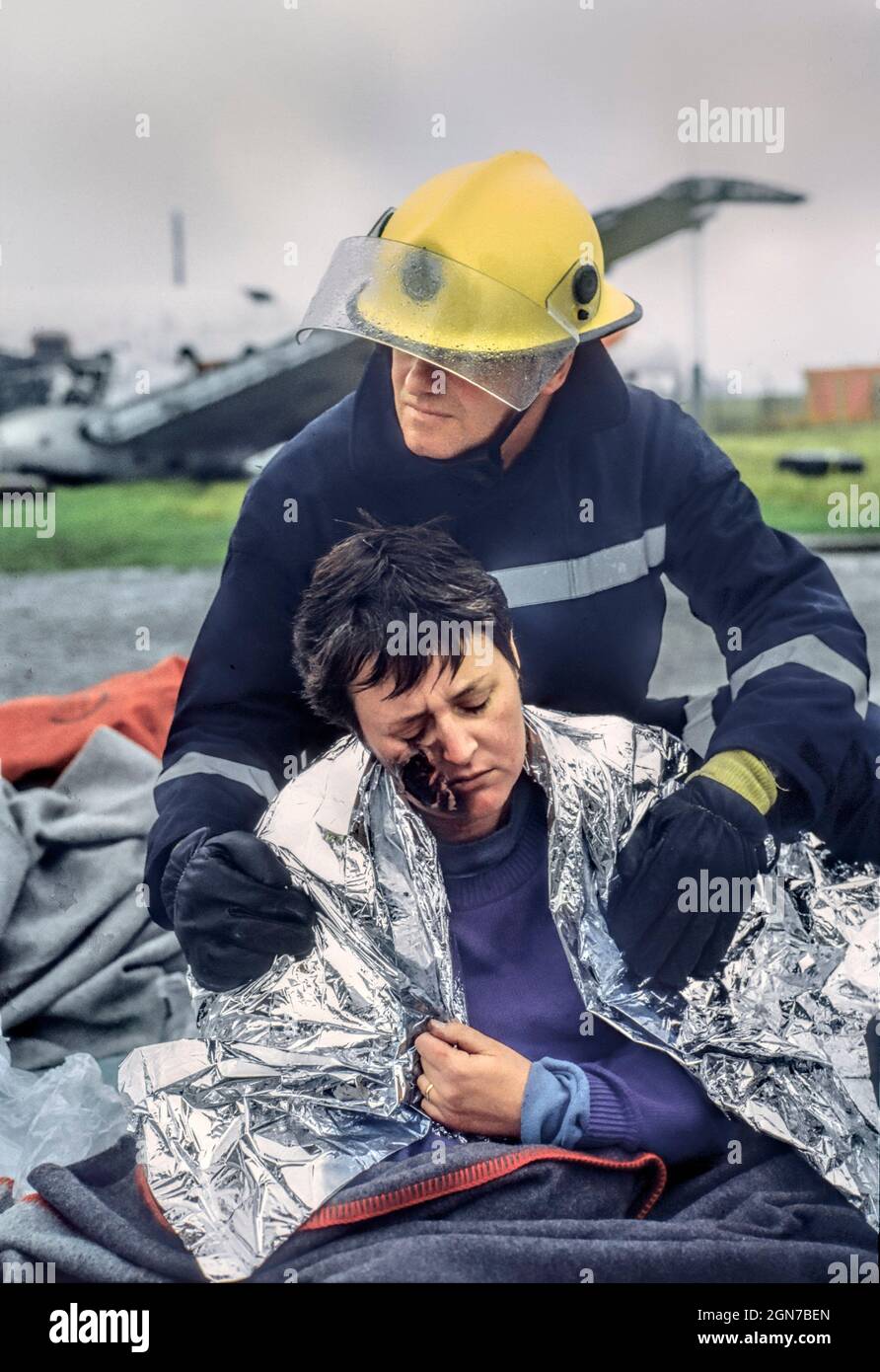 Airplane crash disaster exercise hi-res stock photography and images ...