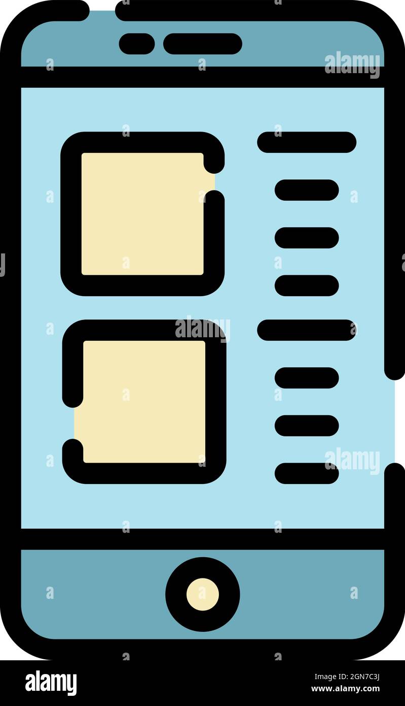 Smartphone addiction icon. Outline smartphone addiction vector icon ...
