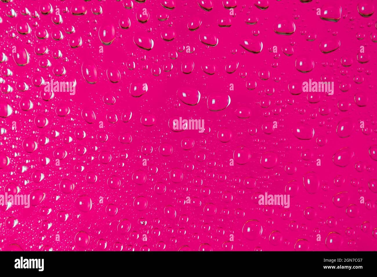 Pink coloured water droplet background Stock Photo - Alamy