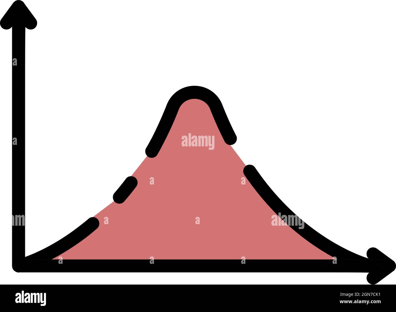 Graph chart arrow gaussian curve hi-res stock photography and images ...